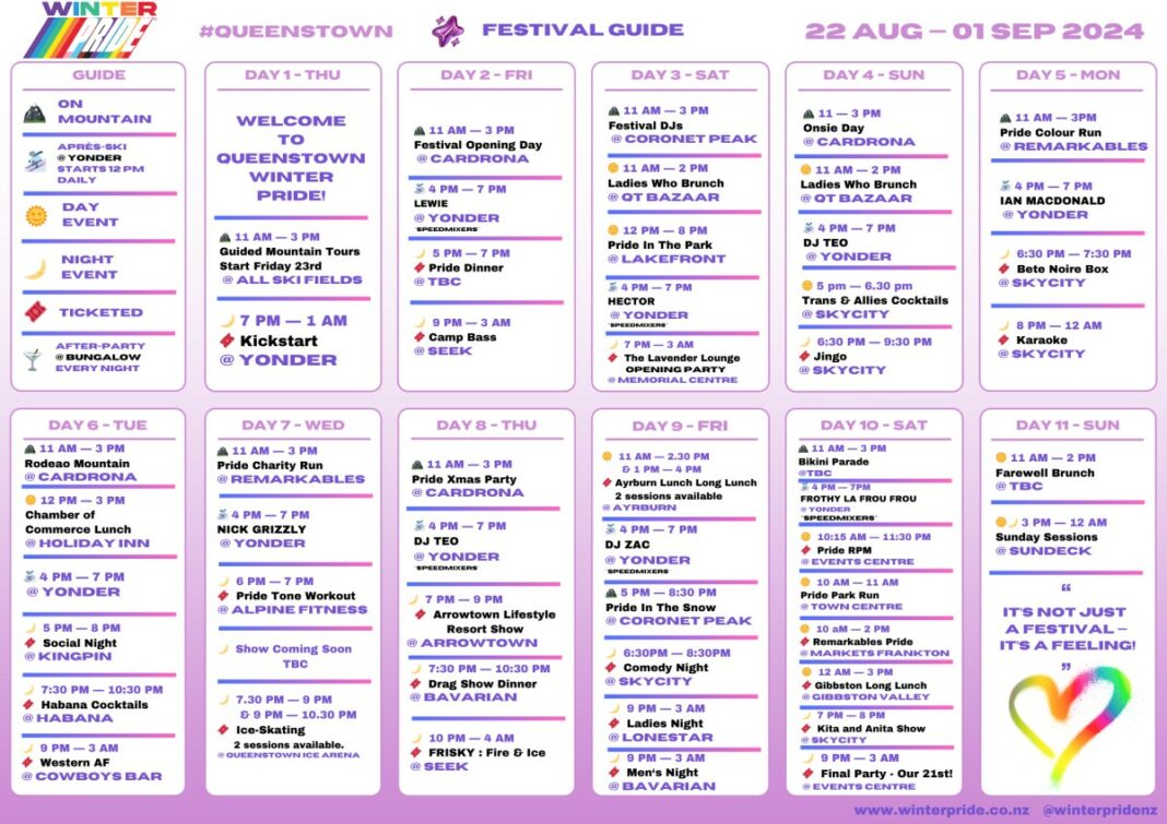 Winter Pride Set to Illuminate Queenstown with Diverse Talent and ...