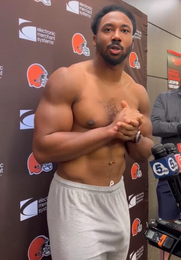 NFL Star Myles Garrett’s Press Conference Has Fans Thirsting — But Not Just for His Stats - YOUR EX